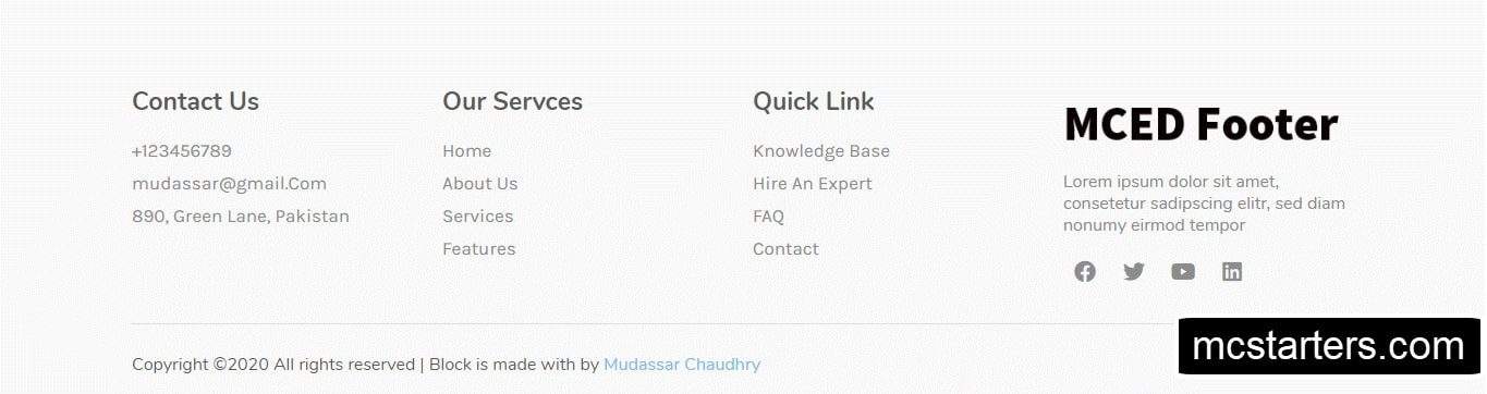 Download 50+ Free Elementor Footer Templates | Mc Starters