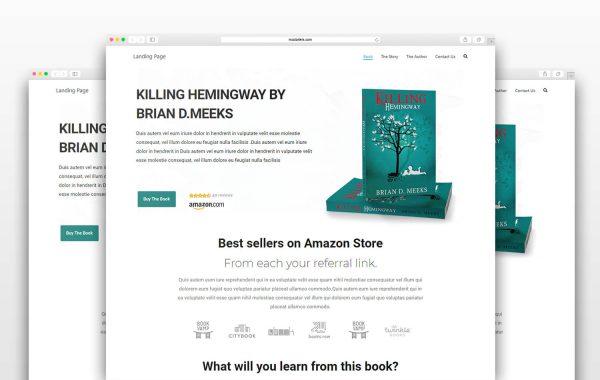 Download Free Elementor Landing Page Book Templates | Mc Starters