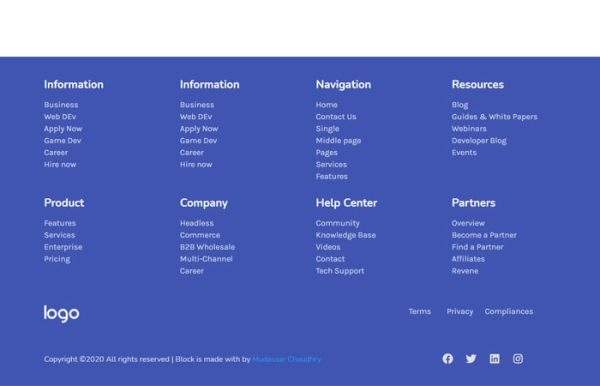 Download 50+ Free Elementor Footer Templates | MC Starters