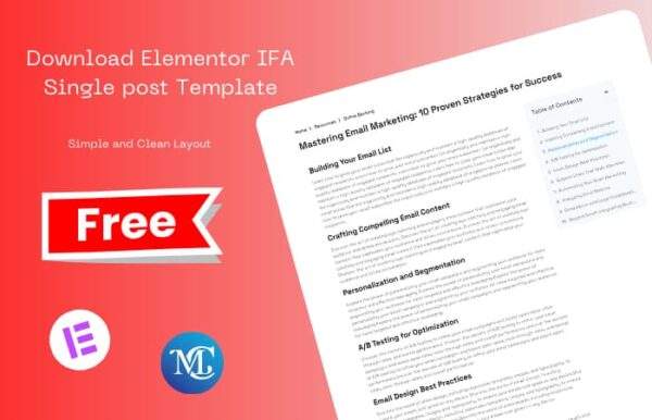 Download 10+ Elementor Single Post Templates | MC Starters